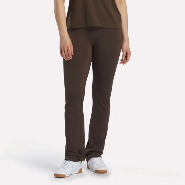 REEBOK High-rise Bootcut Training Pants - Espresso