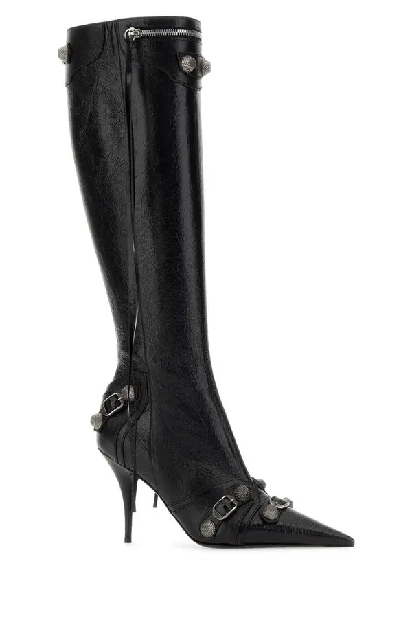 Balenciaga Cagole Leather Knee-high Boots