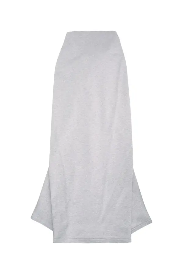 Magda Butrym Grey Cotton Skirt - Multicolor
