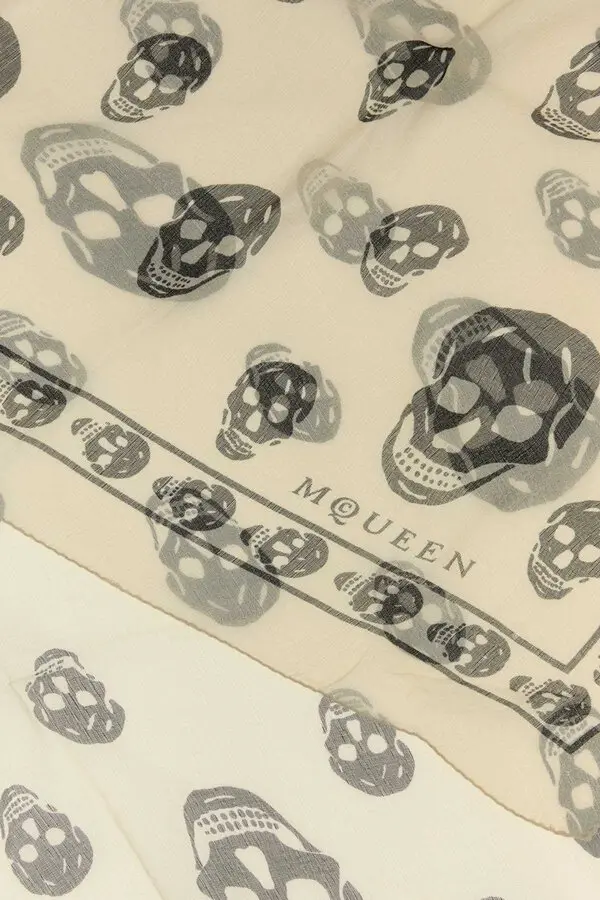 Alexander McQueen Printed Silk Foulard - Multicolor