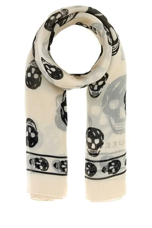 Alexander McQueen Printed Silk Foulard - Multicolor