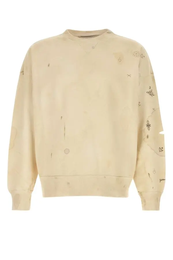 GOLDEN GOOSE Cotton Oversize Sweatshirt - White