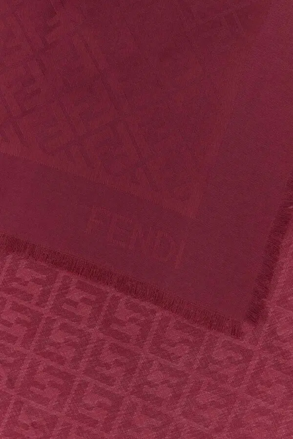 Fendi Tyrian Silk Blend Scarf