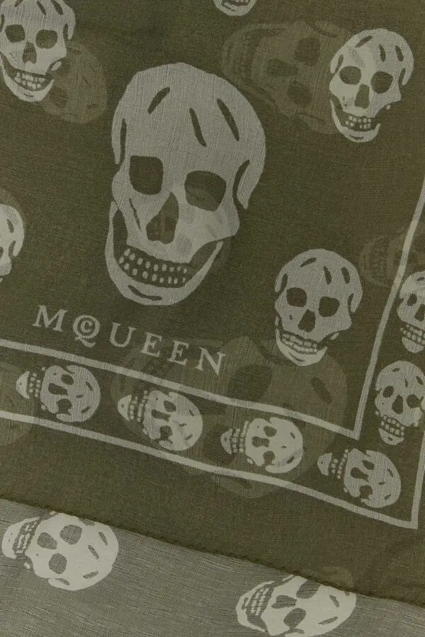 Alexander McQueen Printed Silk Foulard - Multicolor