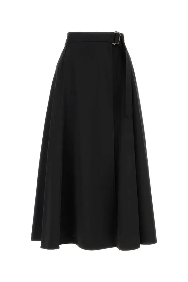 Burberry Twill Skirt - Black
