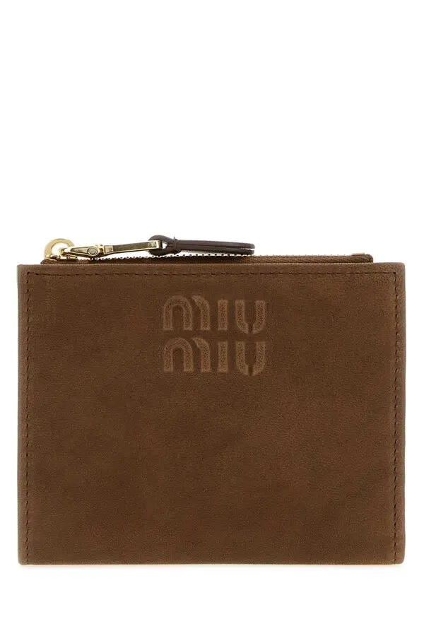 Miu Miu Nappa Leather Wallet - Brown