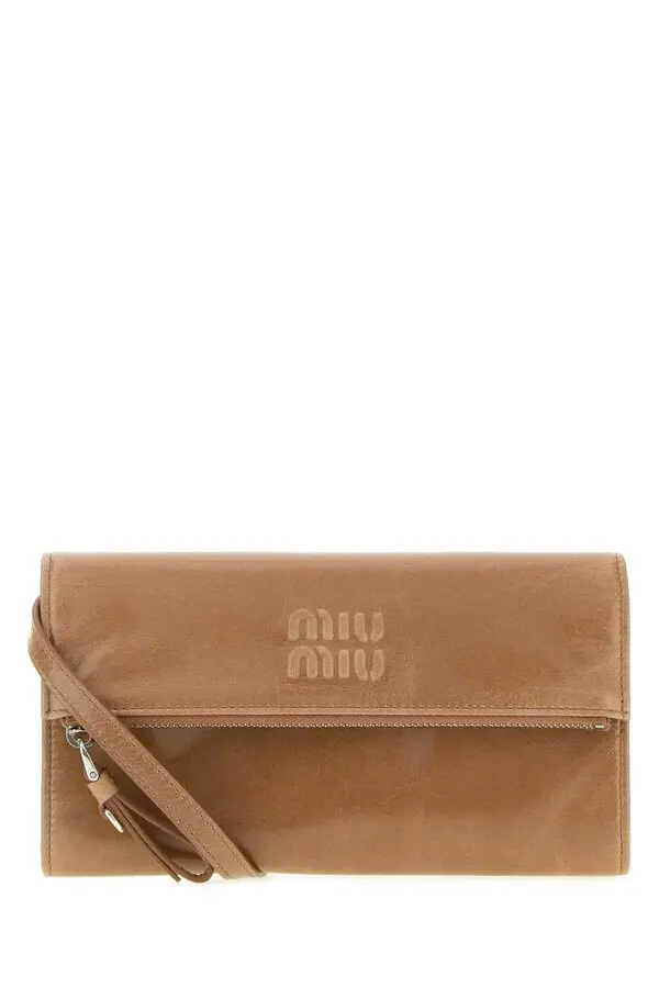 Miu Miu Powder Leather Pouch - Pink