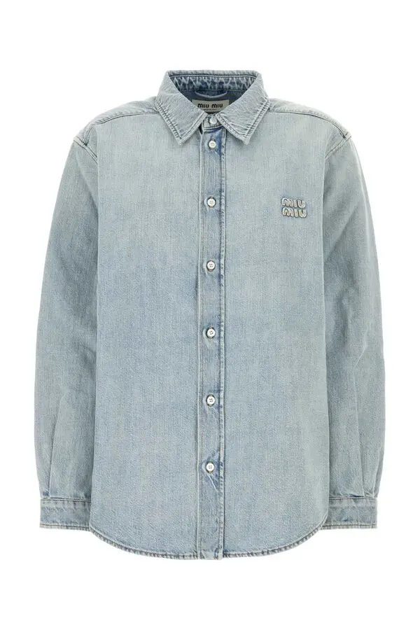 Miu Miu Light Denim Shirt - Blue