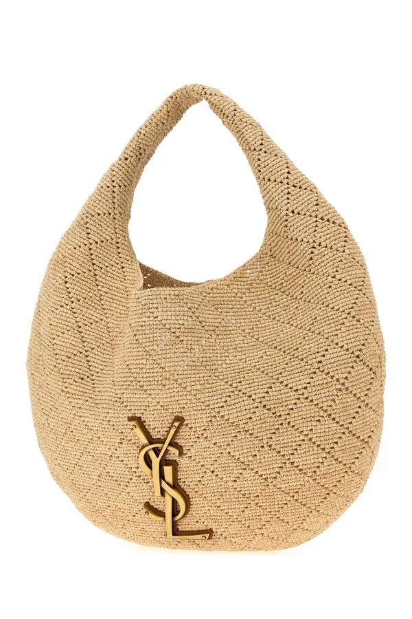 Saint Laurent Raffia Icare Shopping Bag