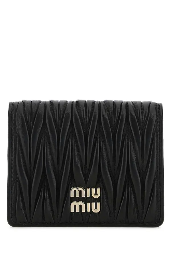 Miu Miu Leather Wallet - Black