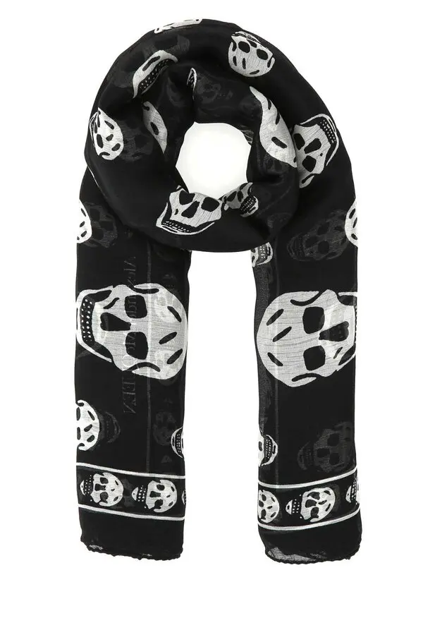 Alexander McQueen Printed Silk Foulard - Multicolor