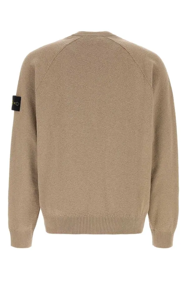 Stone Island Cappuccino Cotton Sweater - Brown
