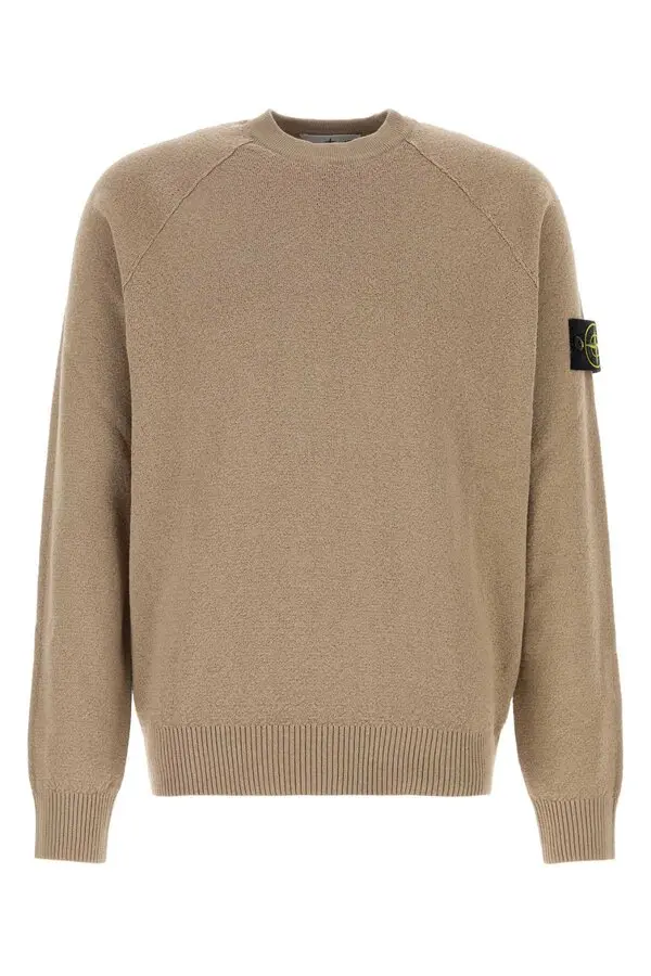 Stone Island Cappuccino Cotton Sweater - Brown