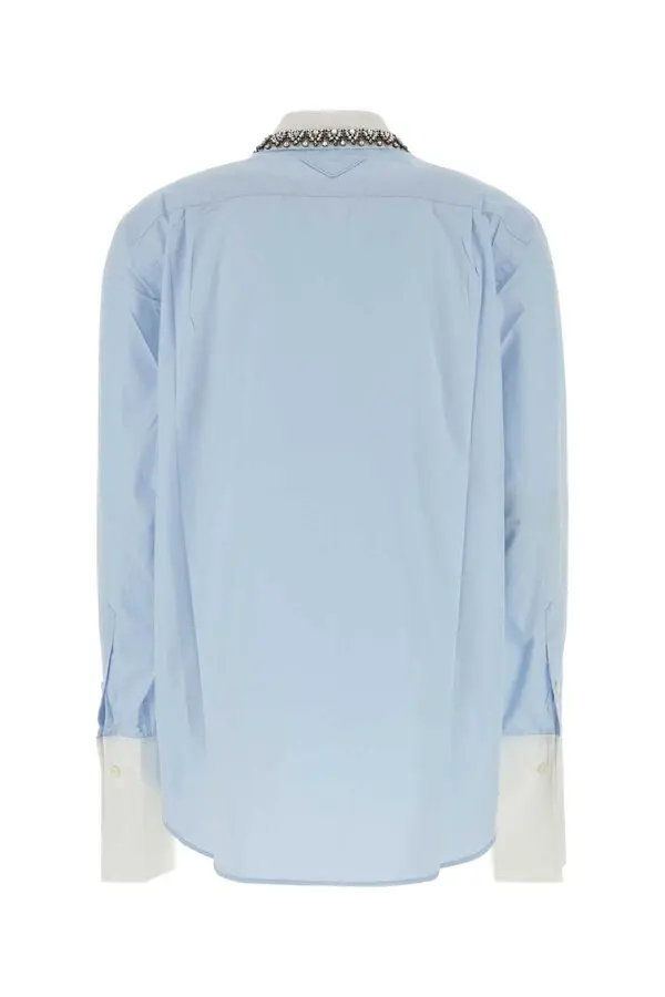 Prada Light Poplin Shirt - Blue