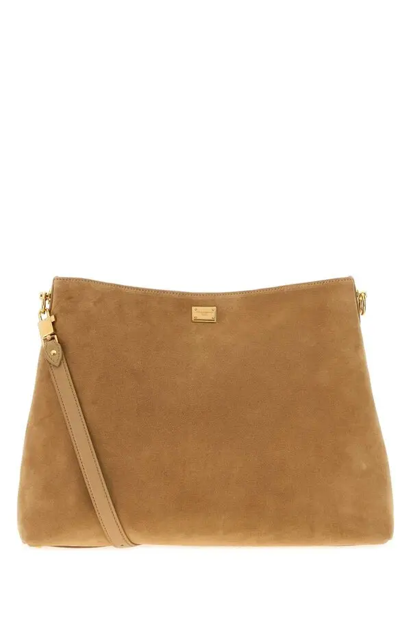 Dolce & Gabbana Suede Shopping Bag - Brown
