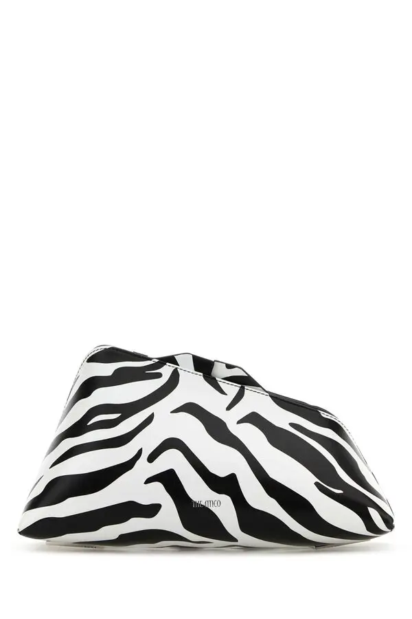 Attico Printed Leather Clutch