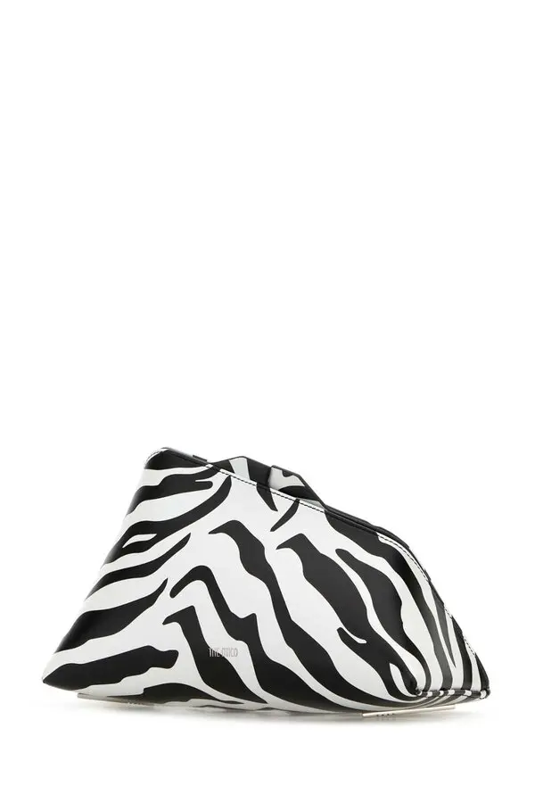 Attico Printed Leather Clutch