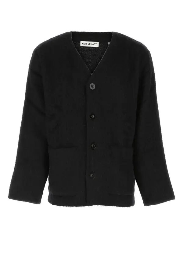 Our Legacy Wool Blend Cardigan - Black