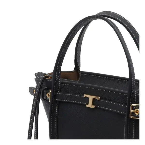 TOD'S Mini T Signature Leather Shopping Bag