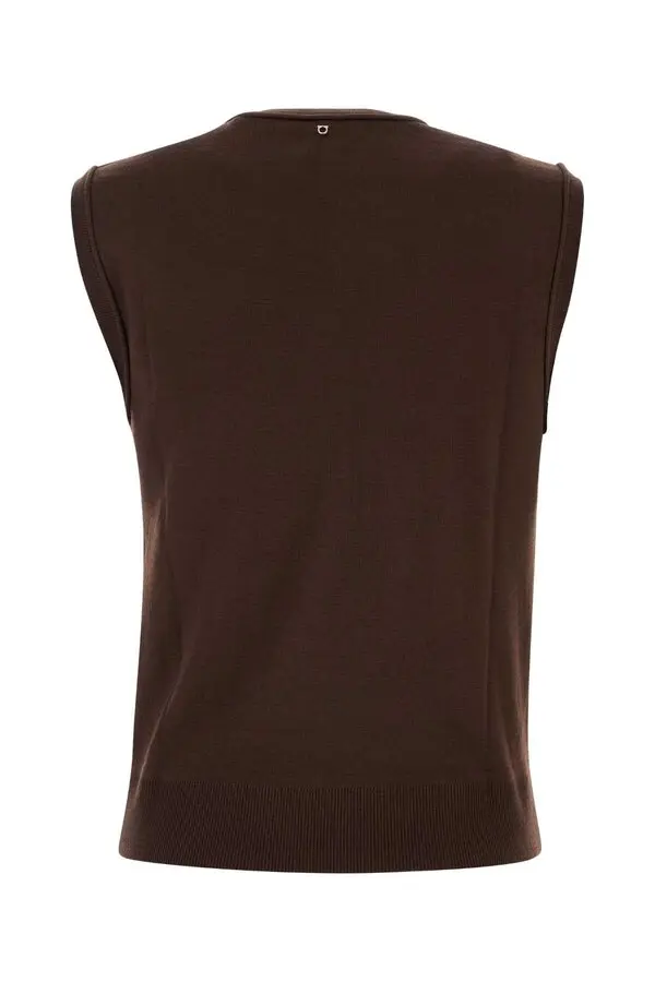 FERRAGAMO Salvatore Printed Silk And Wool Vest