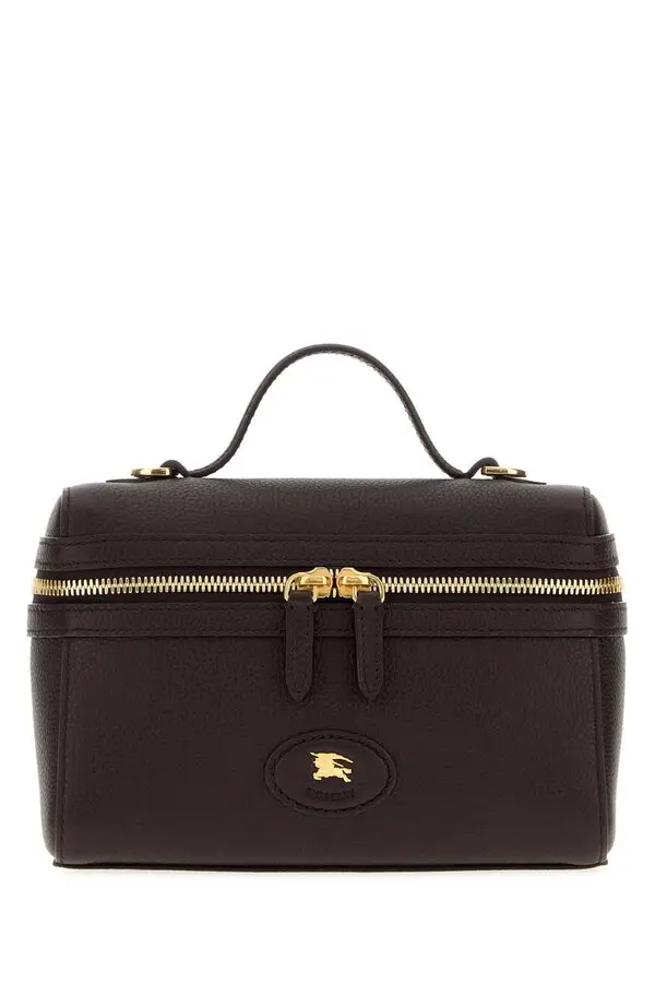Burberry Dark Leather Bloomsbury Handbag - Brown