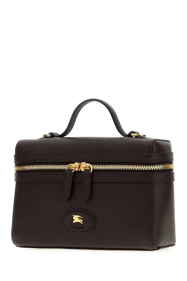 Burberry Dark Leather Bloomsbury Handbag - Brown