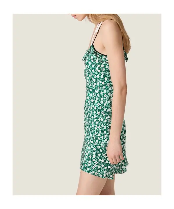 Miu Miu Crepe De Chine Mini-dress