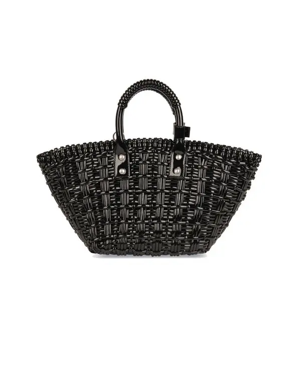 Balenciaga Bistro Xs Woven Bag - Black