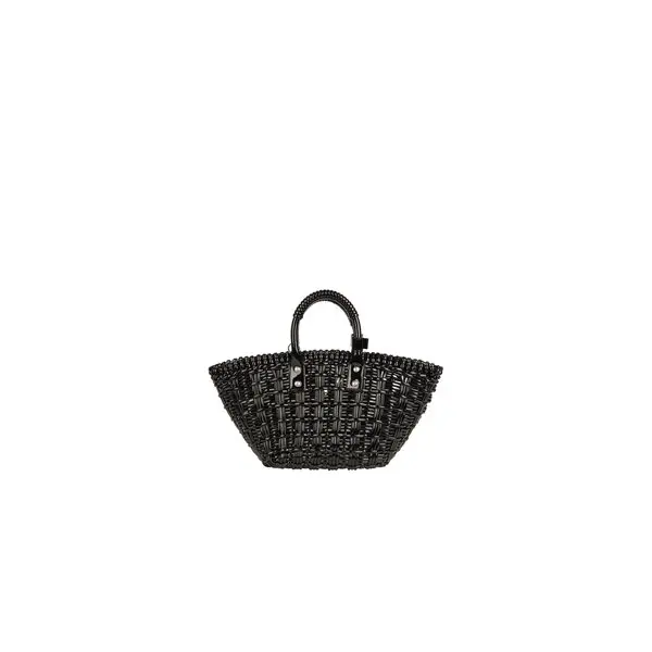 Balenciaga Bistro Xs Woven Bag - Black