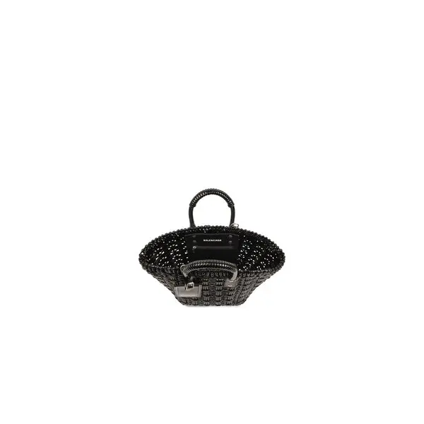 Balenciaga Bistro Xs Woven Bag - Black