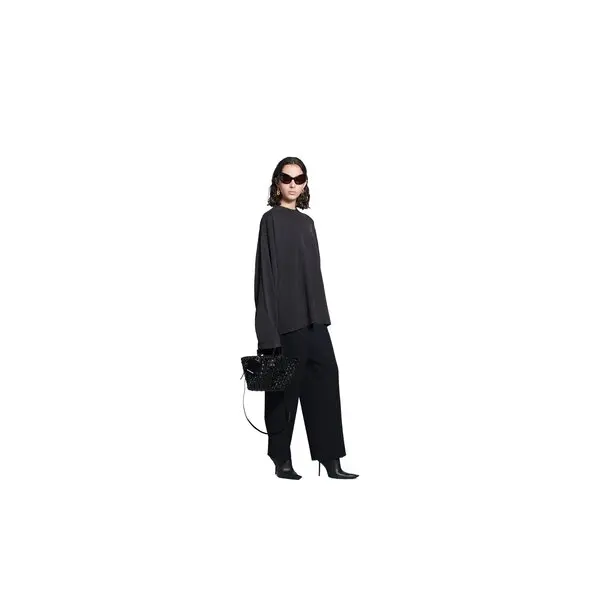 Balenciaga Bistro Xs Woven Bag - Black