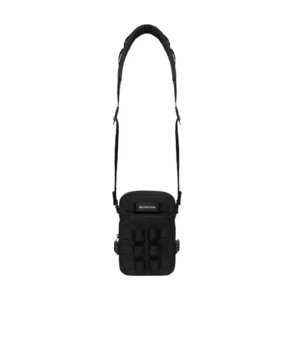 Balenciaga Army Crossbody Messenger Bag - Black