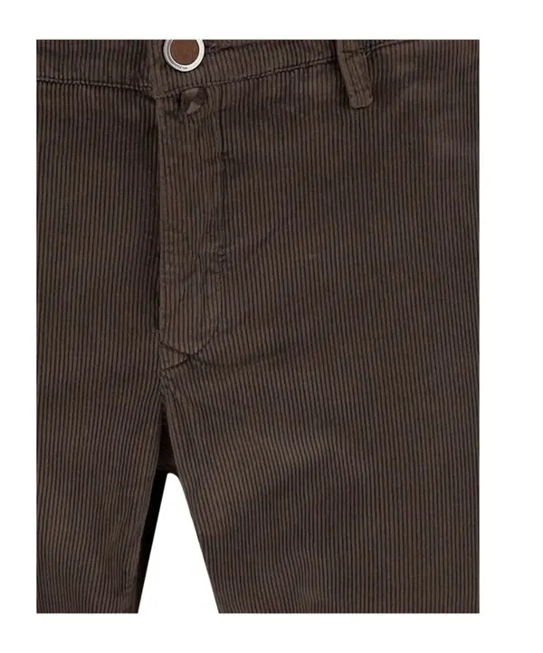 Jacob Cohen Logo Detailed Straight-leg Trousers