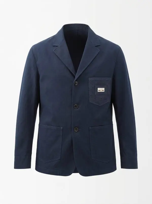 Gucci Single Breasted Jacket - Dark Blue