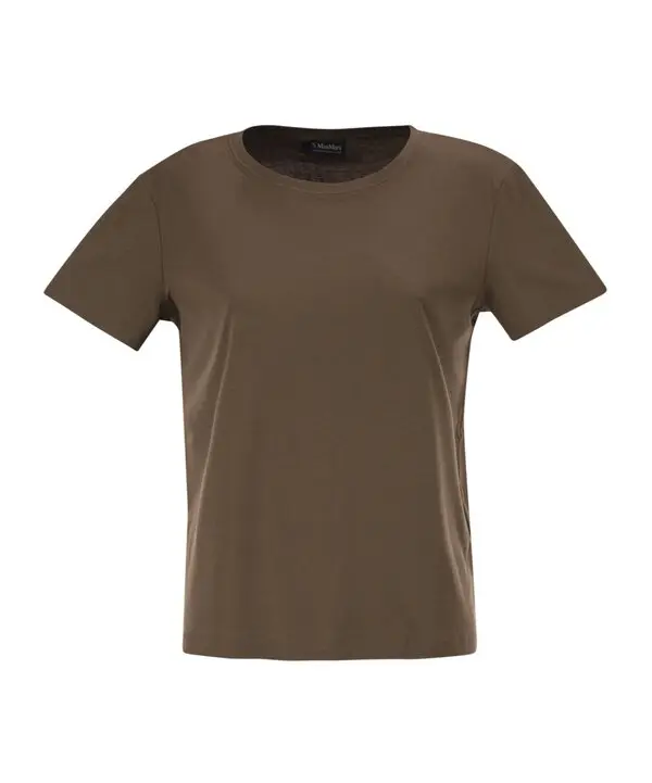 Max Mara Smmsegale Crewneck Jersey T-shirt - Brown