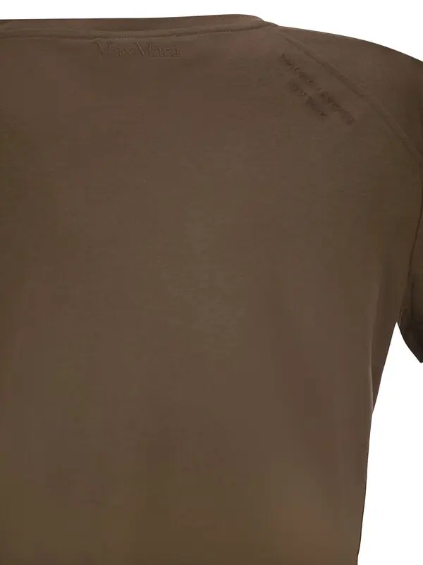 Max Mara Msmsegale Crewneck Jersey T-shirt - Brown