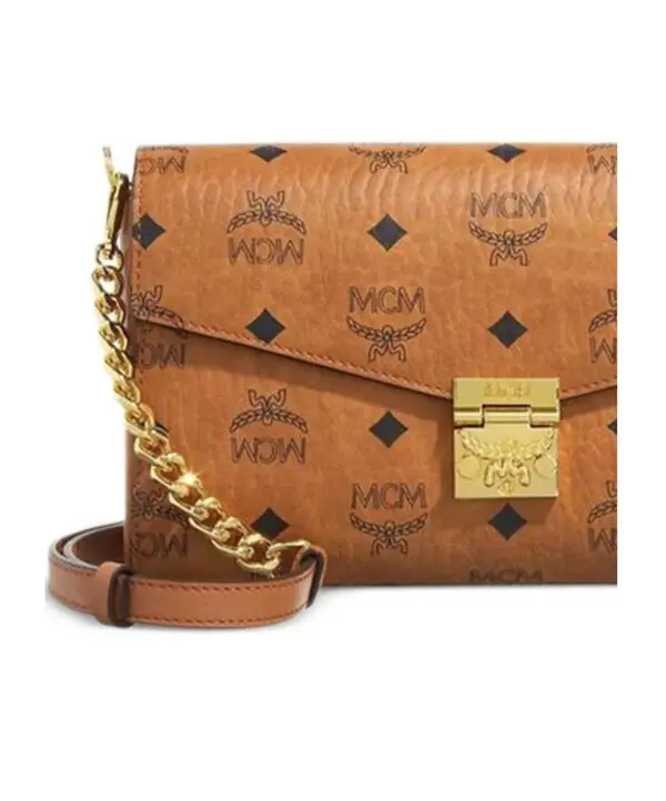 Mcm Tracy Foldover Top Medium Shoulder Bag