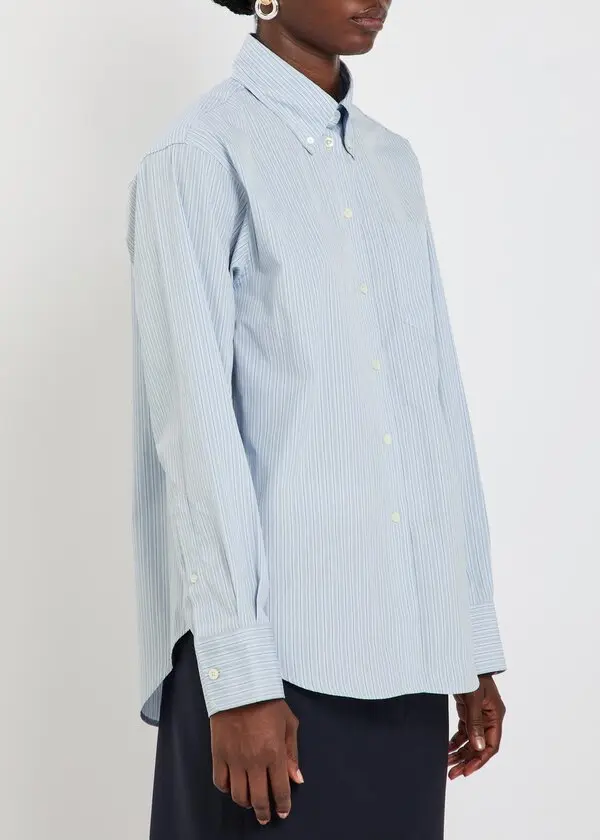 RÓHE Striped Cotton Oxford Shirt