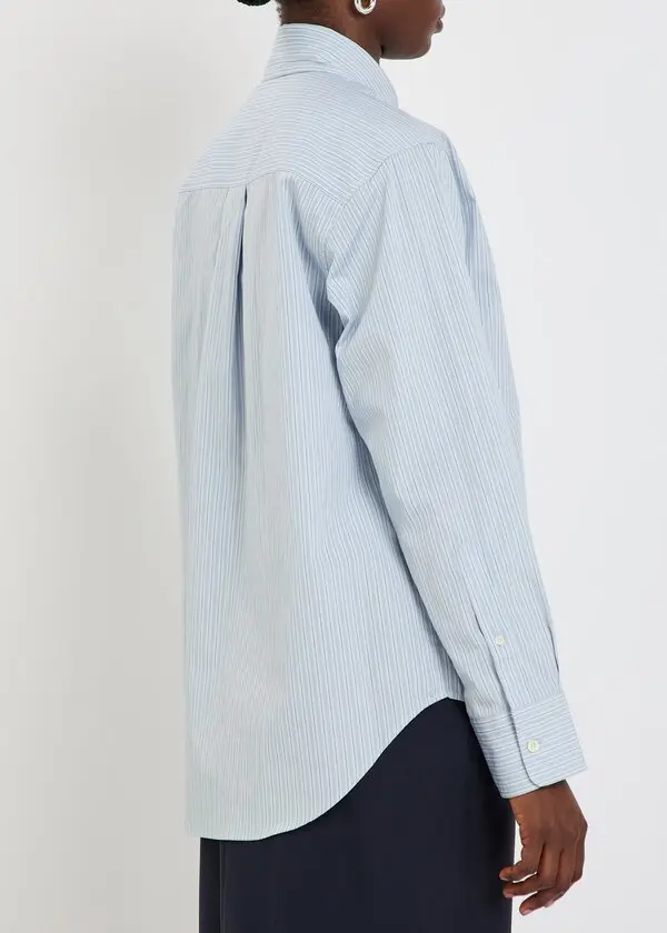 RÓHE Striped Cotton Oxford Shirt