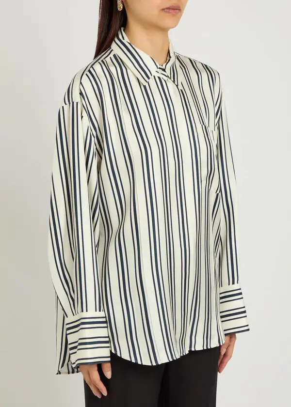 HEIRLOME Francis Striped Silk Shirt