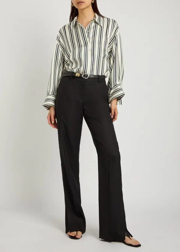 HEIRLOME Francis Striped Silk Shirt