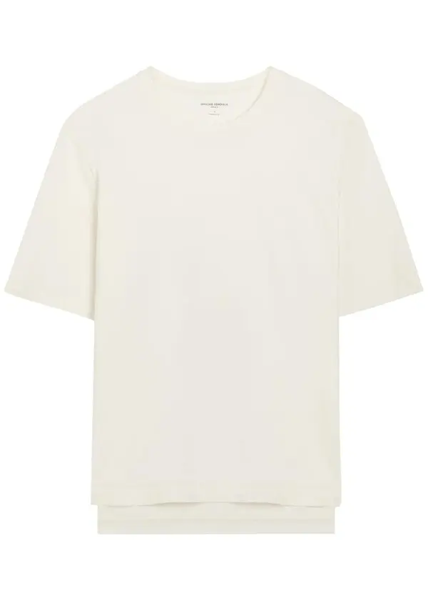 Officine Générale Bara Cotton T-shirt - Cream