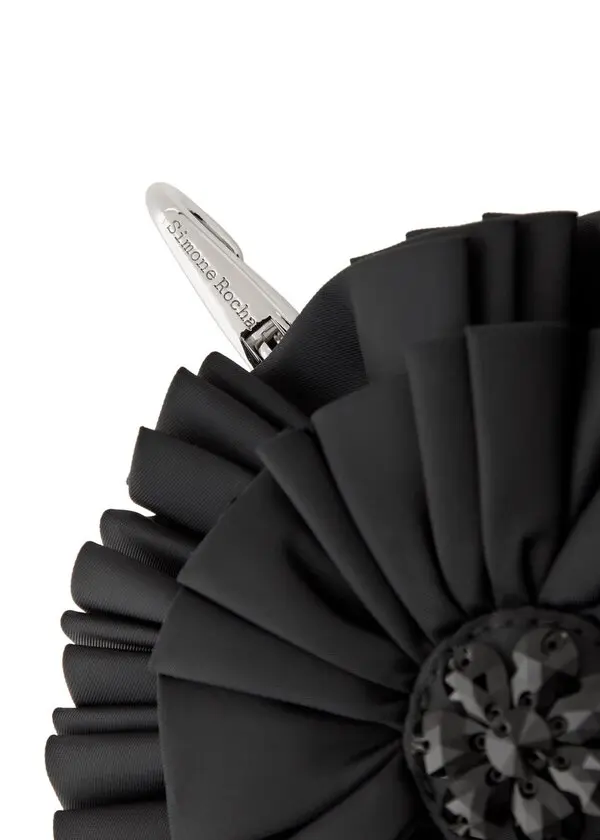 Simone Rocha Ribbon Rosette Embellished Nylon Coin Purse