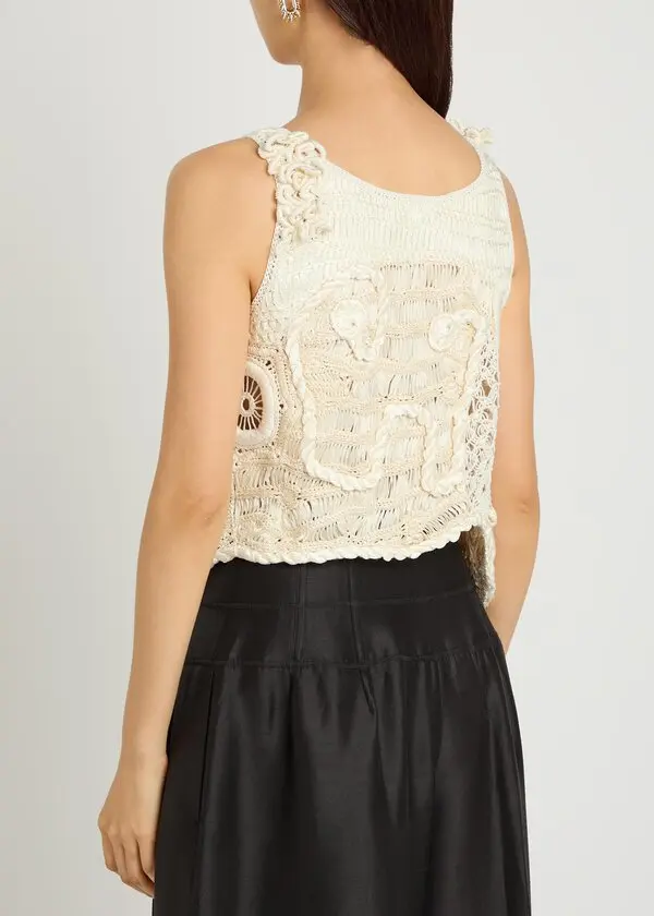 HEIRLOME Woven Silk And Cotton-blend Top - Ivory