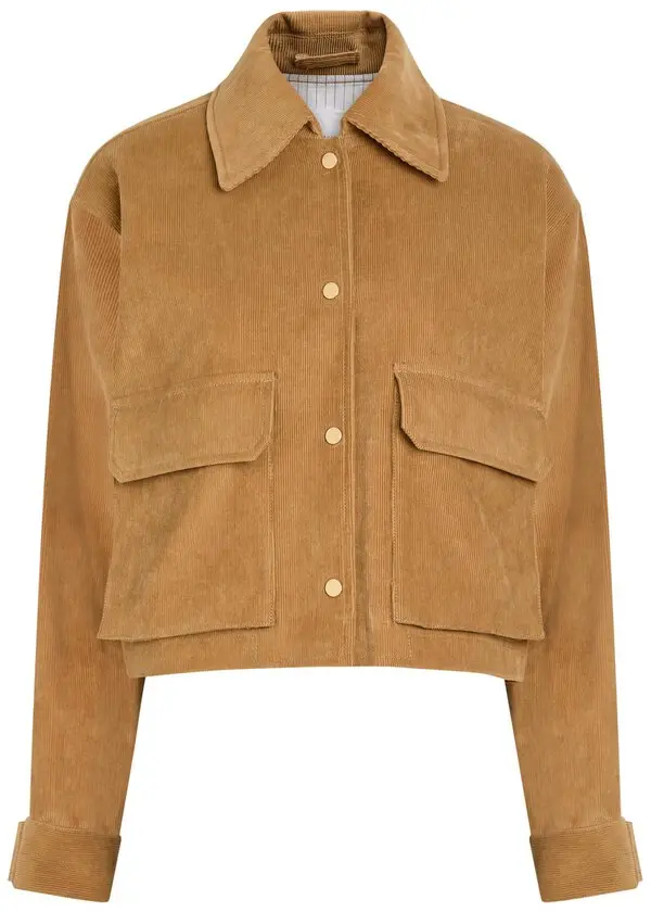Maria Mcmanus Cropped Corduroy Jacket - Caramel