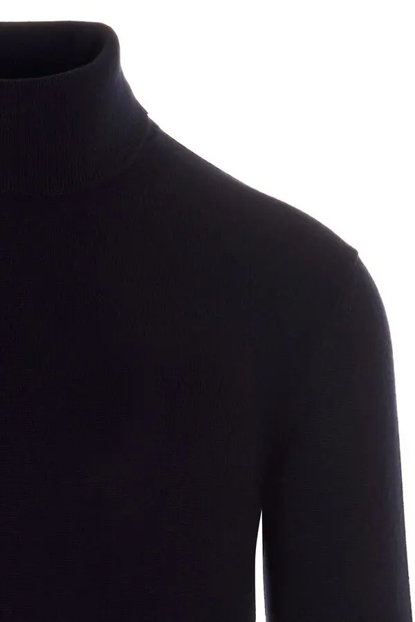 Loro Piana Classic Turtleneck Jumper - Navy Blue