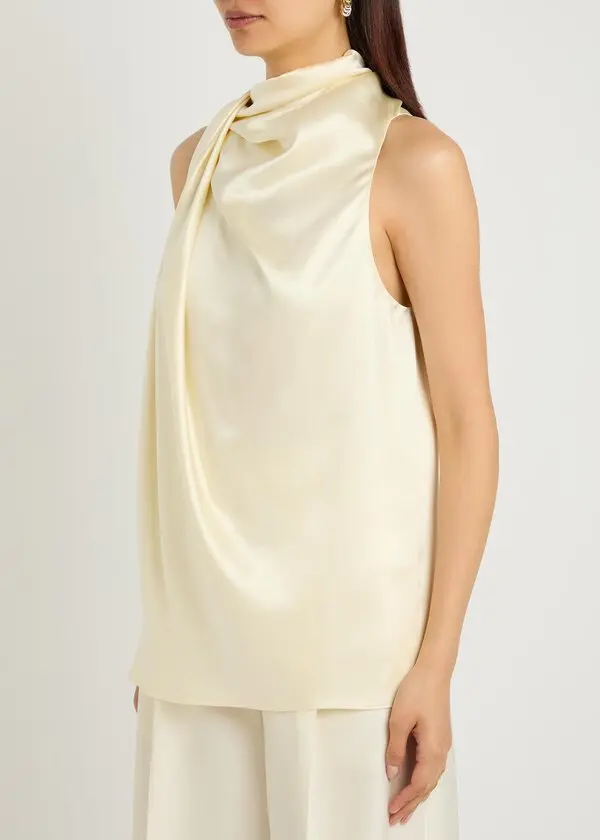 HEIRLOME Kate Draped Silk Top
