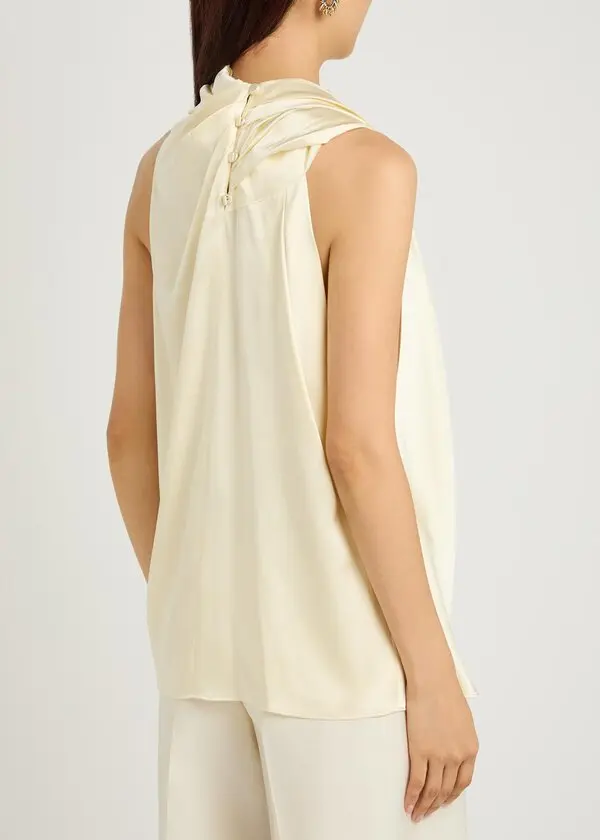 HEIRLOME Kate Draped Silk Top
