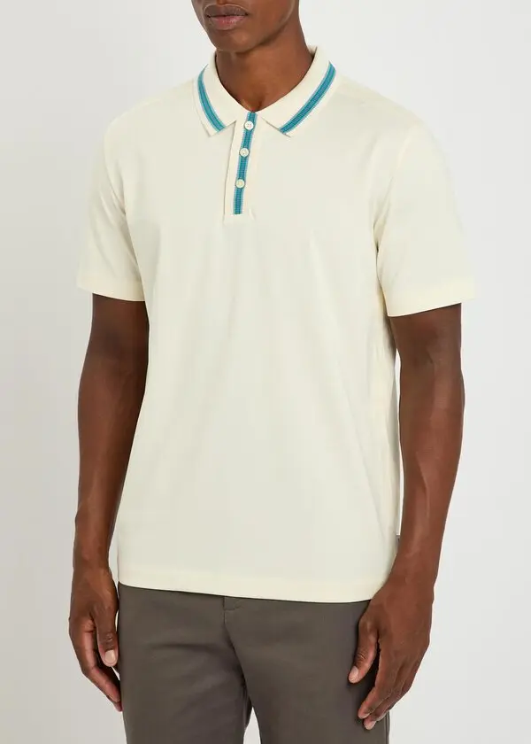 Paul Smith Striped-trim Cotton-blend Polo Shirt