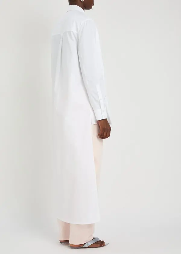 Alaïa Asymmetrical Cotton-poplin Shirt